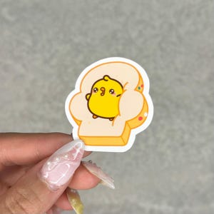 Cute Food Molang Stickers, Red Bean Molang, Peach Molang, Pancake ...