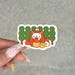 Cute Food Molang Stickers, Red Bean Molang, Peach Molang, Pancake ...