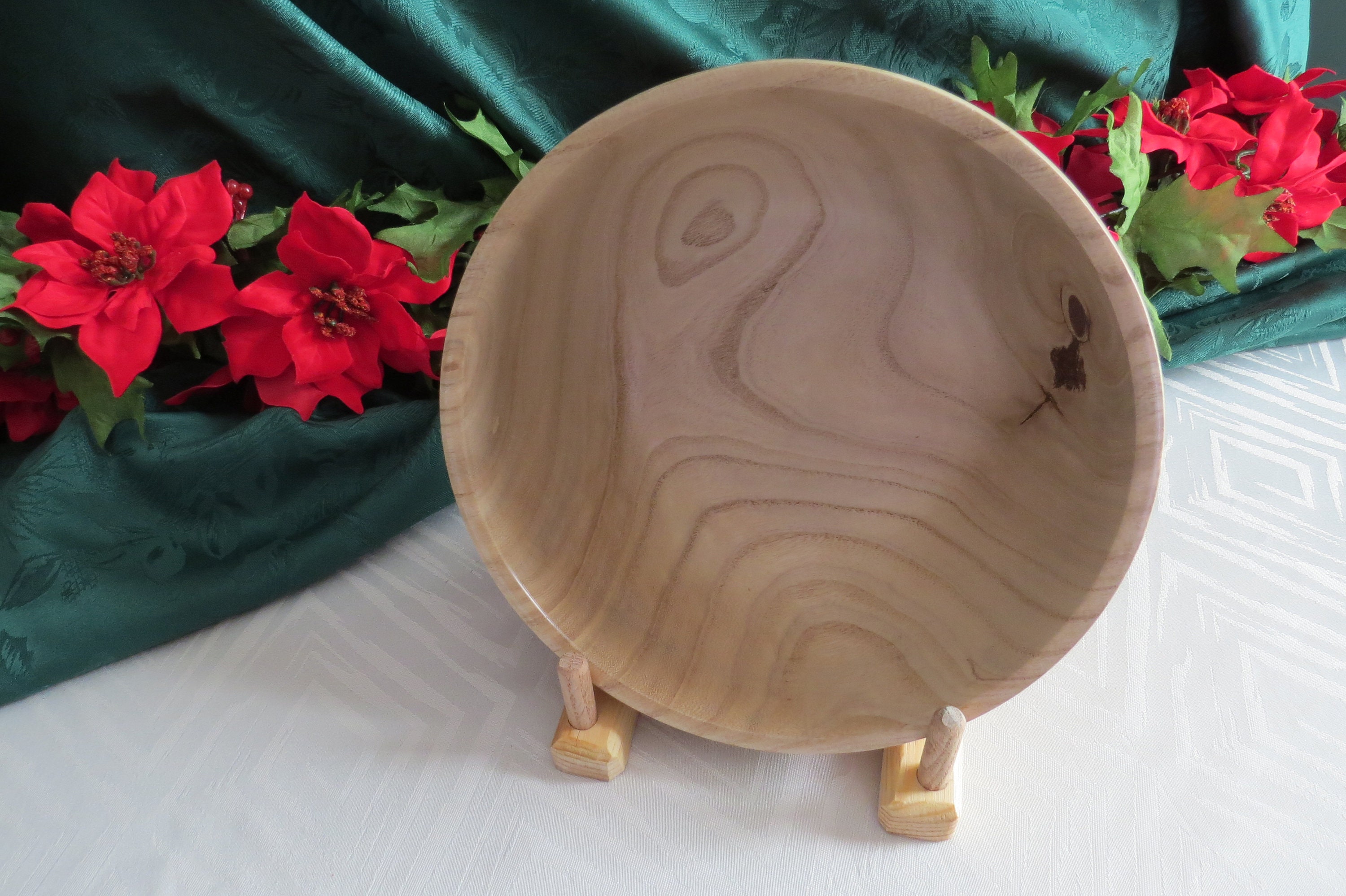 Empress Tree Wood Bowl, Wood Art, Home Decor, Table Accent, 8 X 3 3/4 ...