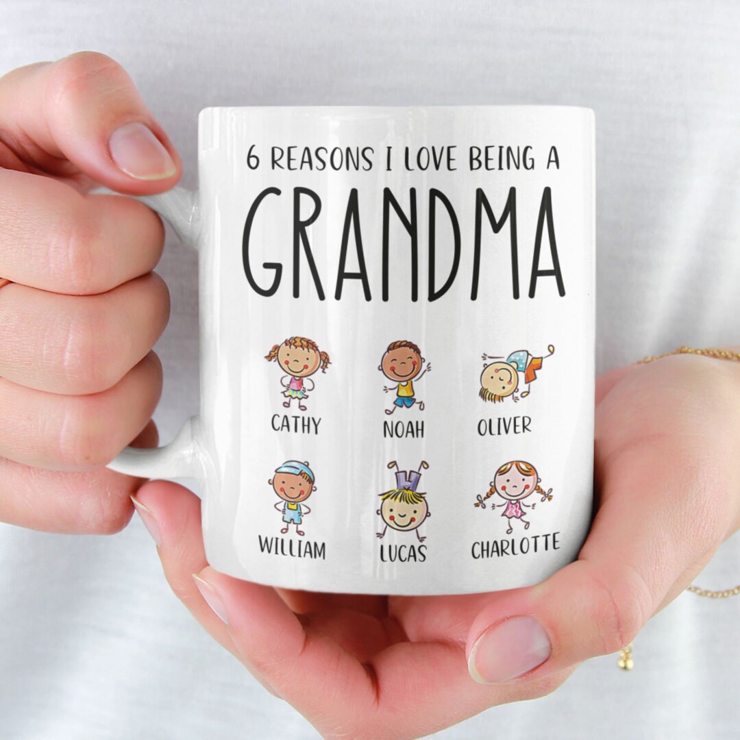 Personalized Grandma Mug / Grandma Coffee Mug / Grandma Cup - Etsy
