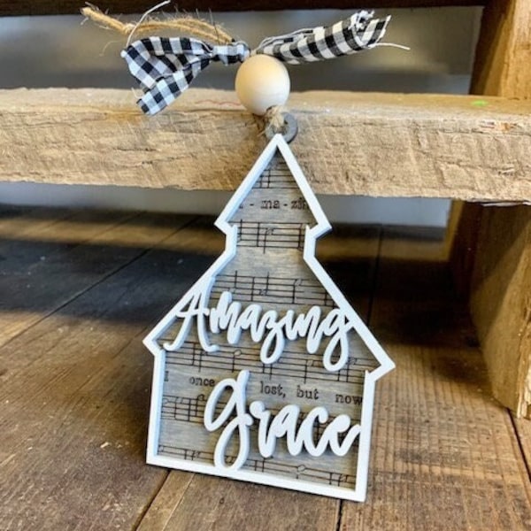 Amazing Grace Ornament Svg - Etsy