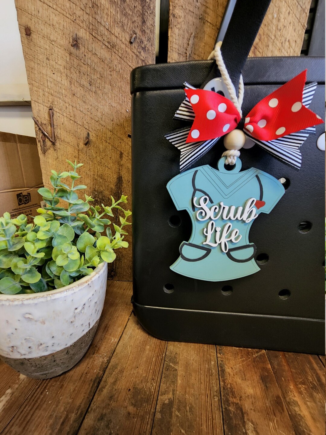 Scrub Life Layered Bogg Bag Charm/nurse Appreciation Gift - Etsy