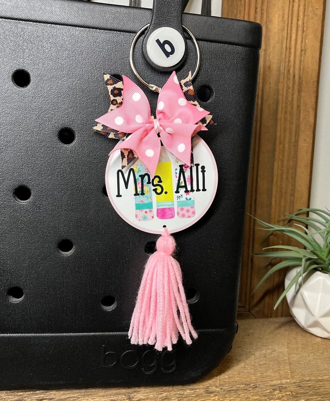 Personalized Teacher Bogg Bag Tag, Teacher Bogg Bag Charm, Teacher Bag ...