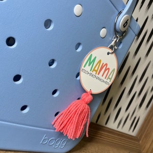 Personalized Mama Bogg Bag Charm/mama Bogg Bag Tag/ Bag Tag/ Mother's ...
