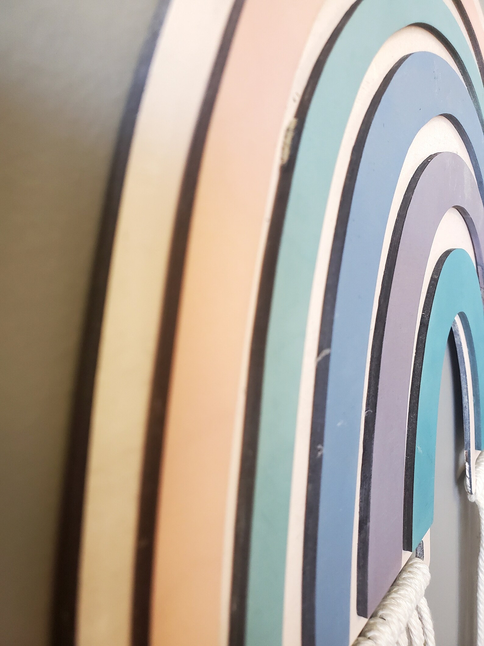 BOHO Rainbow Wall/door Hanger Personalized Option - Etsy