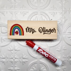 Personalized Teacher Whiteboard/chalkboard Eraser Gift Set, Hand ...