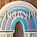 BOHO Rainbow Wall/door Hanger Personalized Option - Etsy