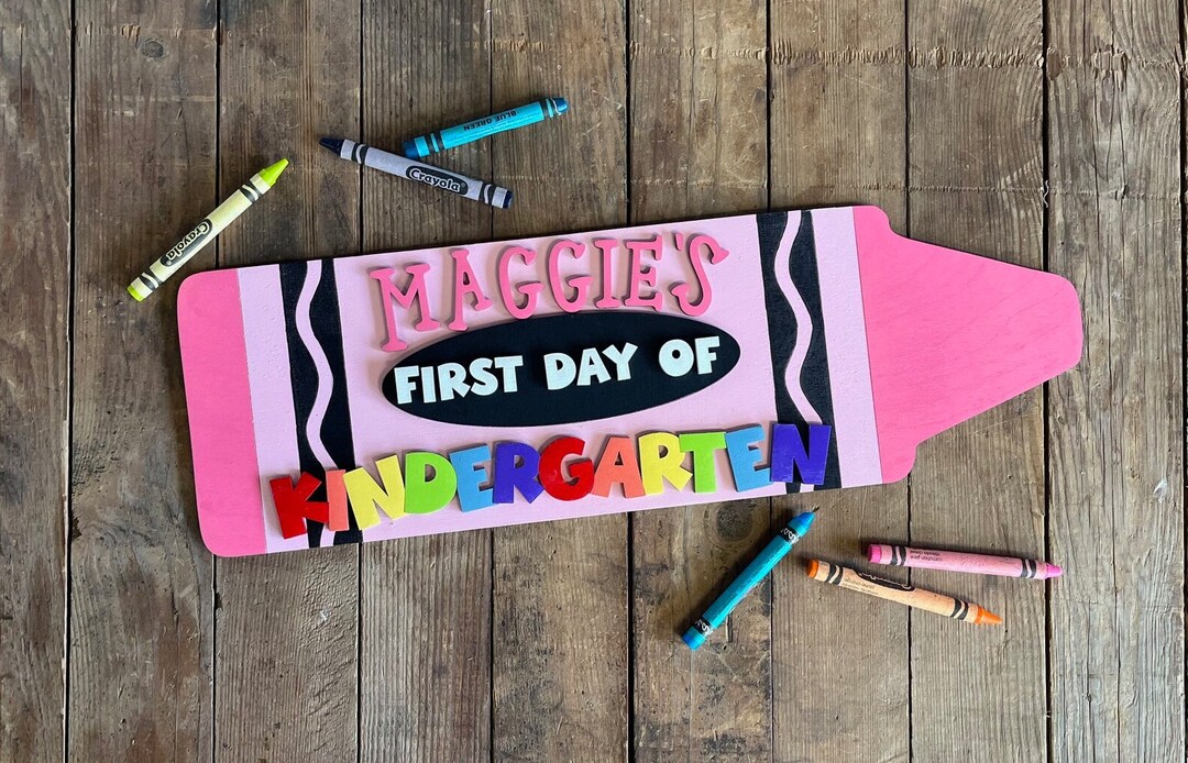 Personalized First And Last Day Of School Sign Interchangeable First