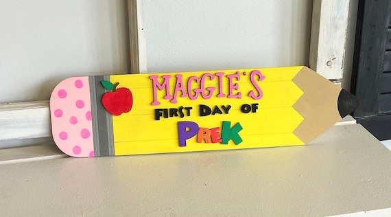 My First Day of School Sign/ Back to School Board/ First Day - Etsy