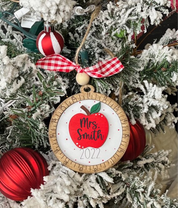 Personalized Teacher Christmas Ornament/christmas Gift for - Etsy