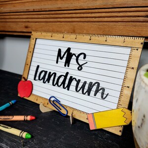 Personalized Teacher Desktop Sign With Stand/teacher Appreciation Gift ...
