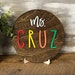Personalized Round Teacher Desktop Sign With Stand/teacher - Etsy