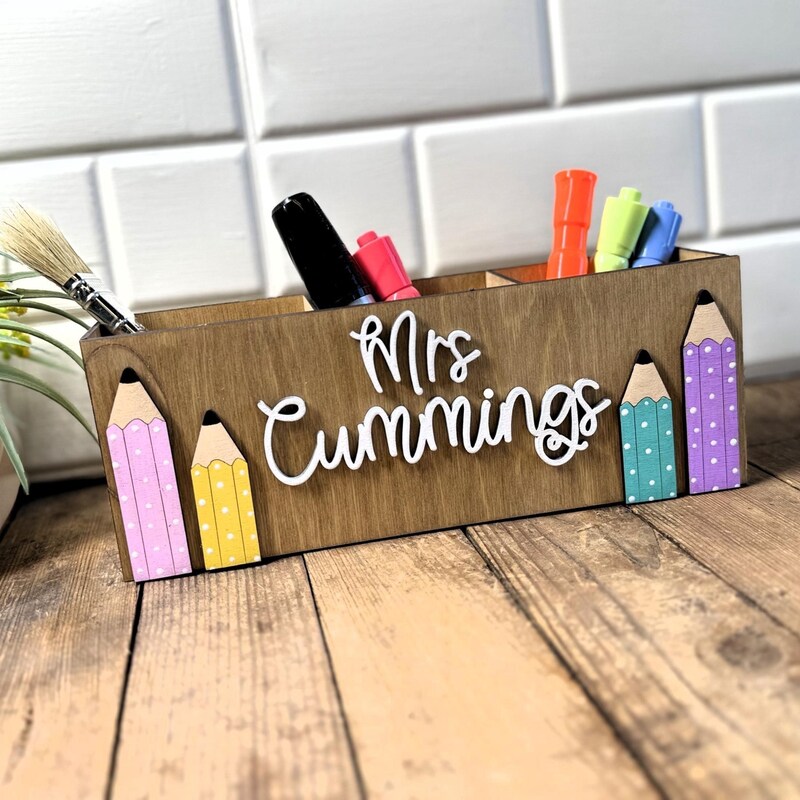 Customized Desk Caddy - Etsy