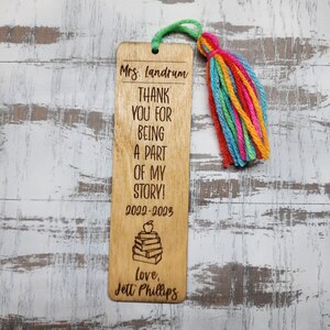 Personalized Teacher Bookmark Gift Teacher Gifts Gift for - Etsy
