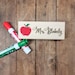 Personalized Teacher Whiteboard/chalkboard Eraser Gift Set, Hand ...