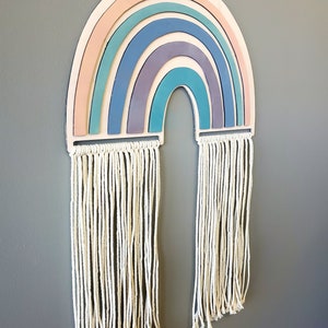 BOHO Rainbow Wall/door Hanger Personalized Option - Etsy