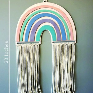 BOHO Rainbow Wall/door Hanger Personalized Option - Etsy