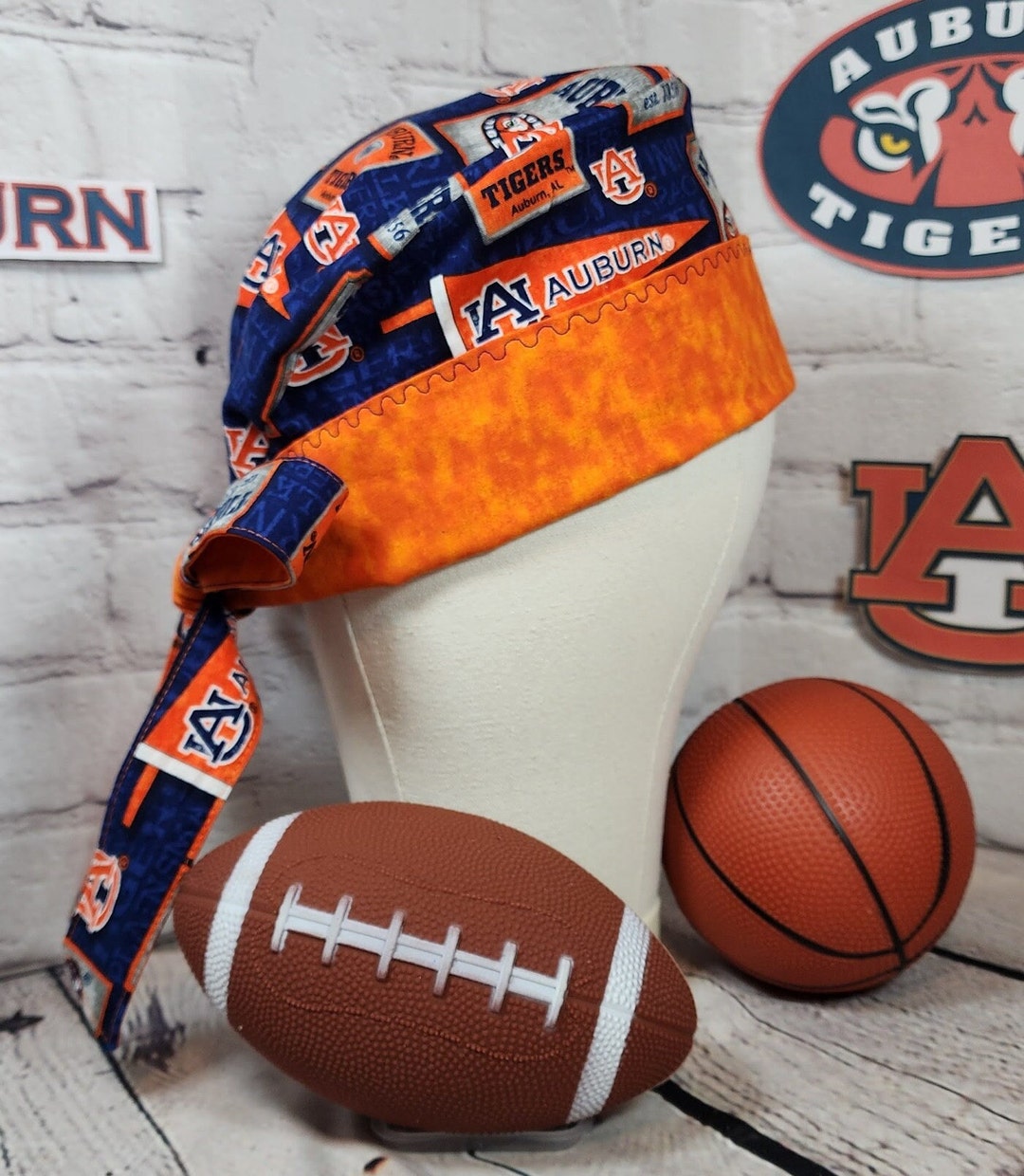 Auburn Tigers: Tie-back Scrub Hat, Fully Reversible; 4 Looks in 1 Hat ...