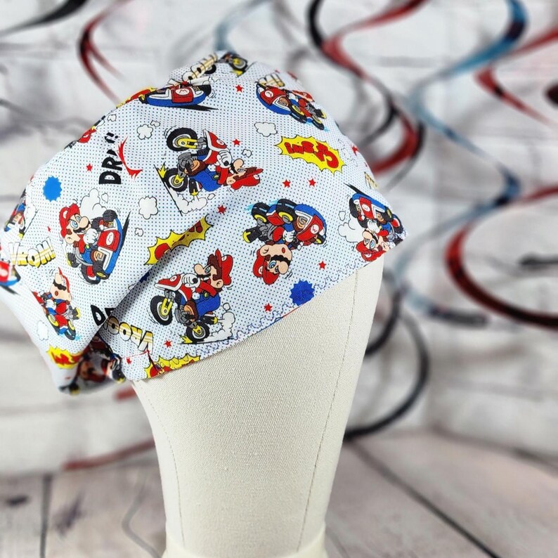 Let’s-a Go Mario Euro Style Scrub Hat; Fully Reversible With Flip Brim ...