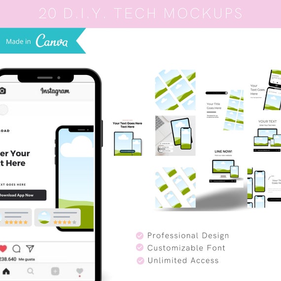 20 Digital Product Mockups to Sell on Etsy Canva Template - Etsy