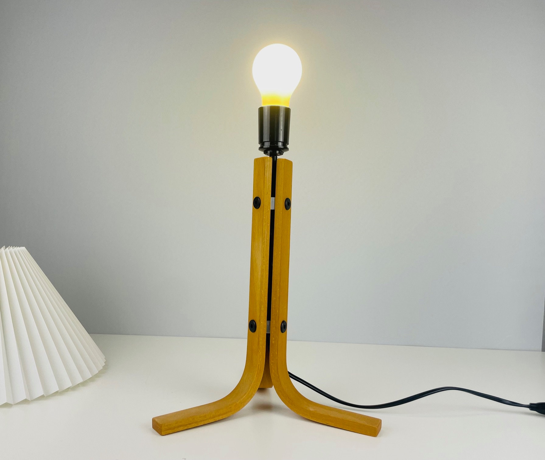Caprani Table Lamp Caprani Lights Denmark, Bentwood Beech, Vintage ...