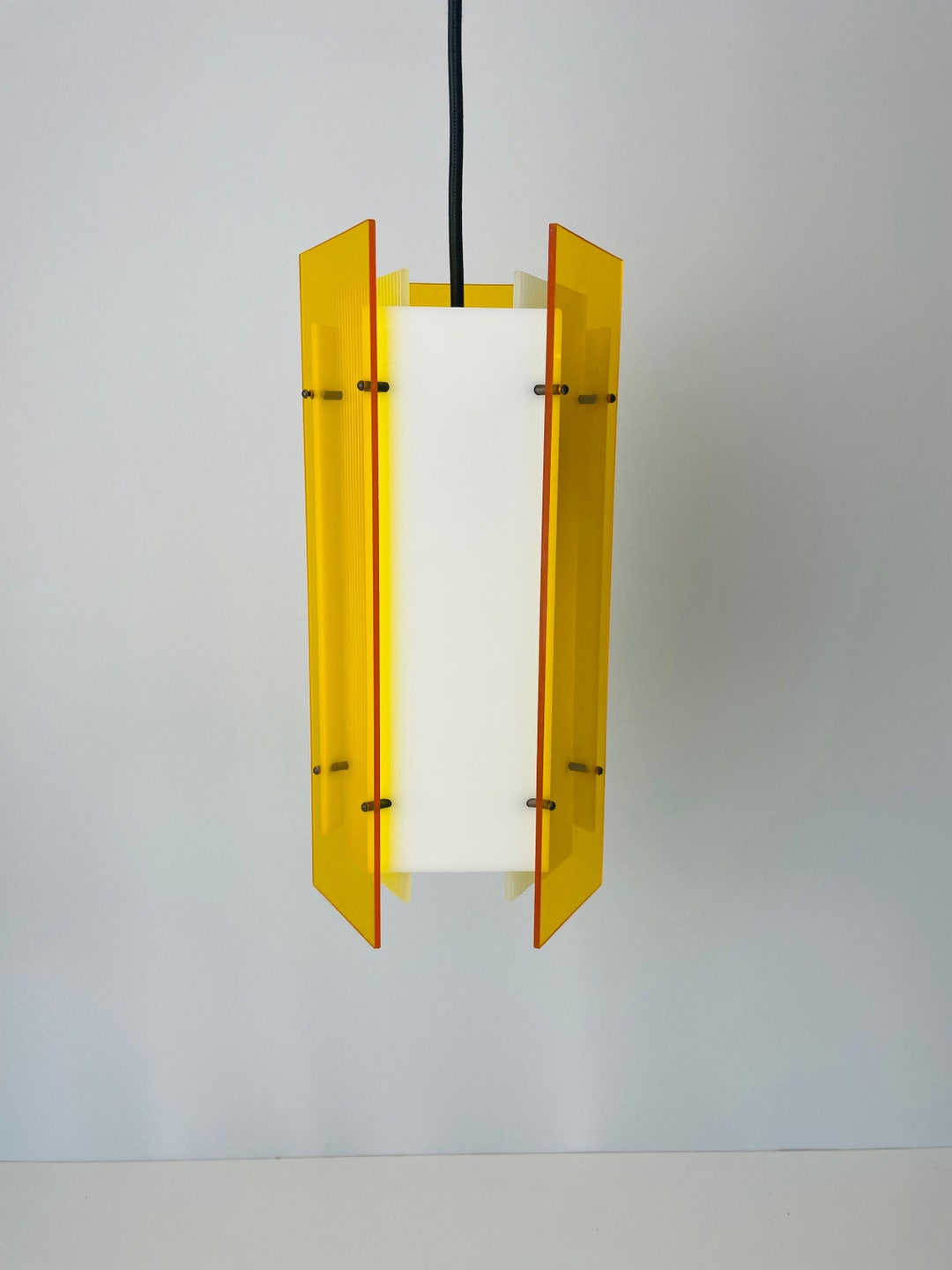 Space Age Ceiling Light Plexi Glass Minimalistic Danish - Etsy