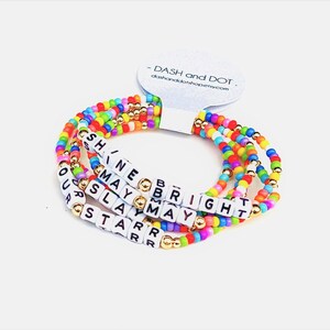 Personalized Beaded Bracelet I Name Bracelet I Word Bracelet I Gifts ...
