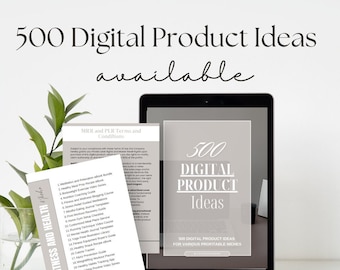 500 Digital Product Ideas - Etsy