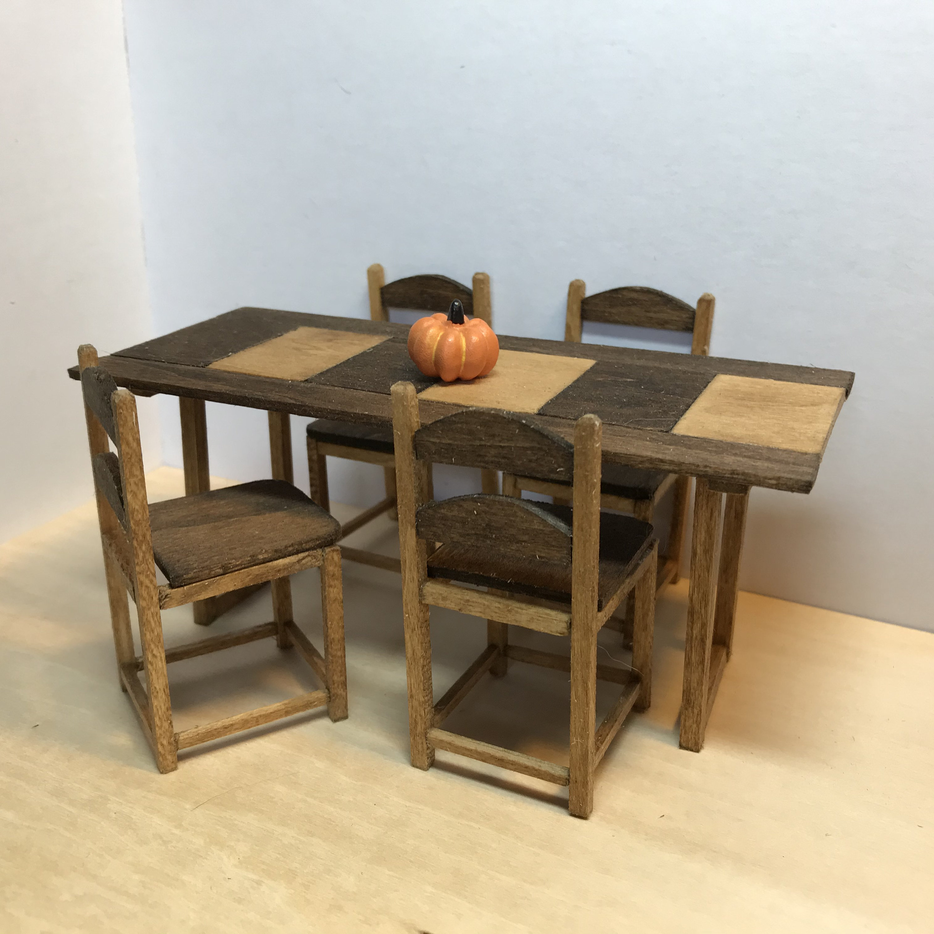 Art & Collectibles Dollhouse Miniatures Miniature Dining Table Set ...
