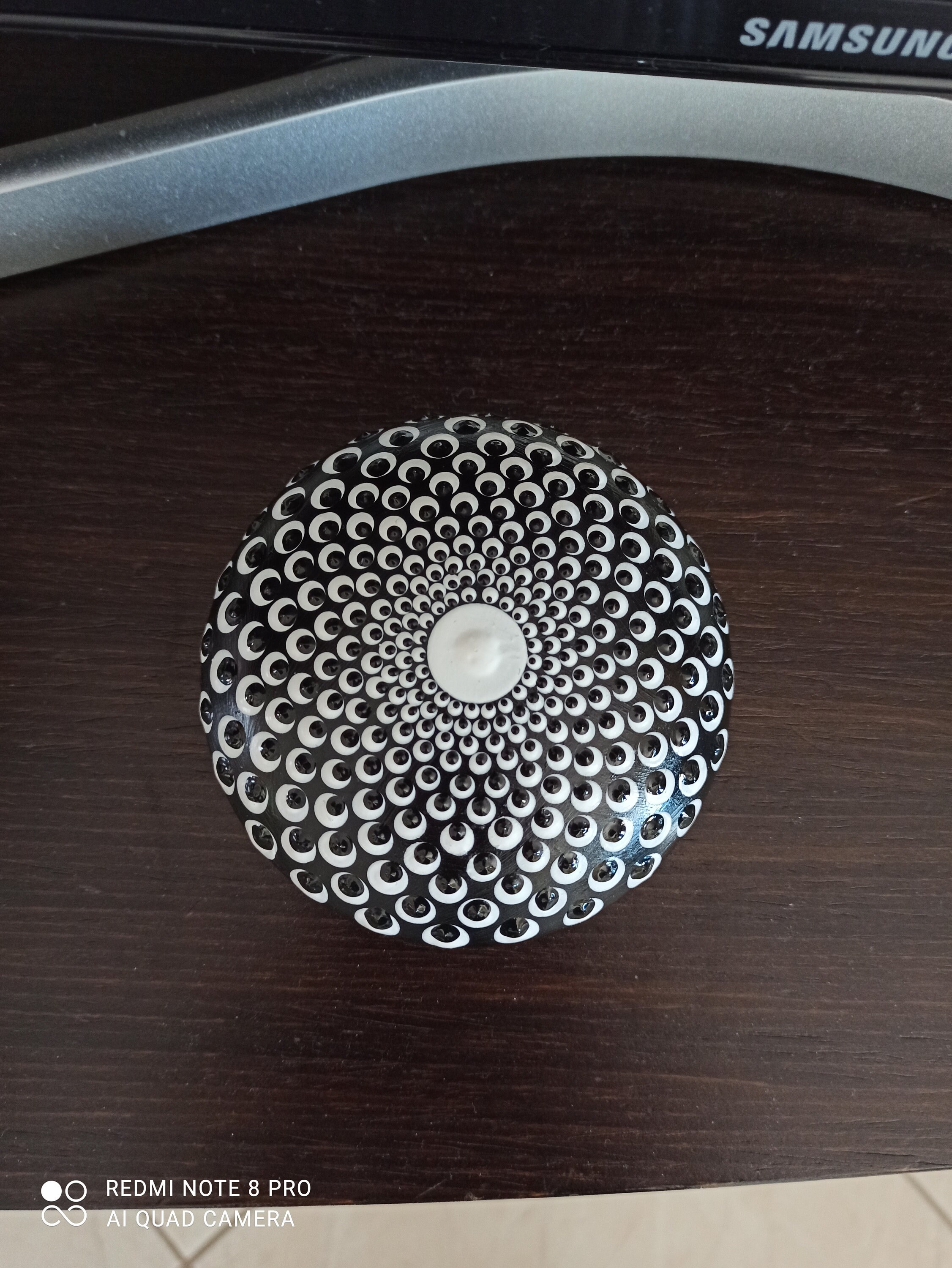 Black and White Mandala Stone - Etsy