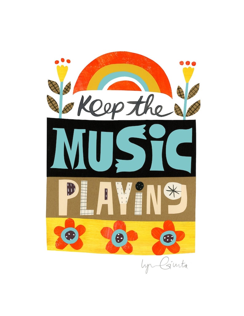 KEEP MUSIC PLAYING - Etsy