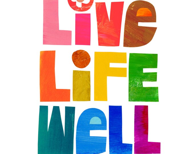 LIVE LIFE WELL - Etsy