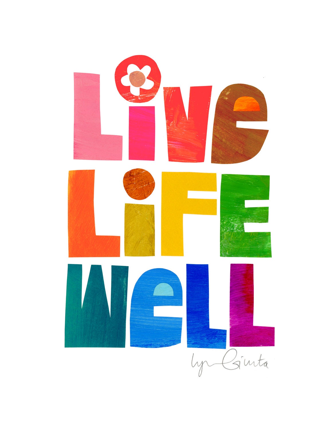LIVE LIFE WELL - Etsy