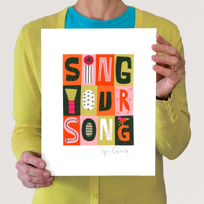 SING YOUR SONG - Etsy