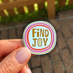 FIND JOY PIN - Etsy