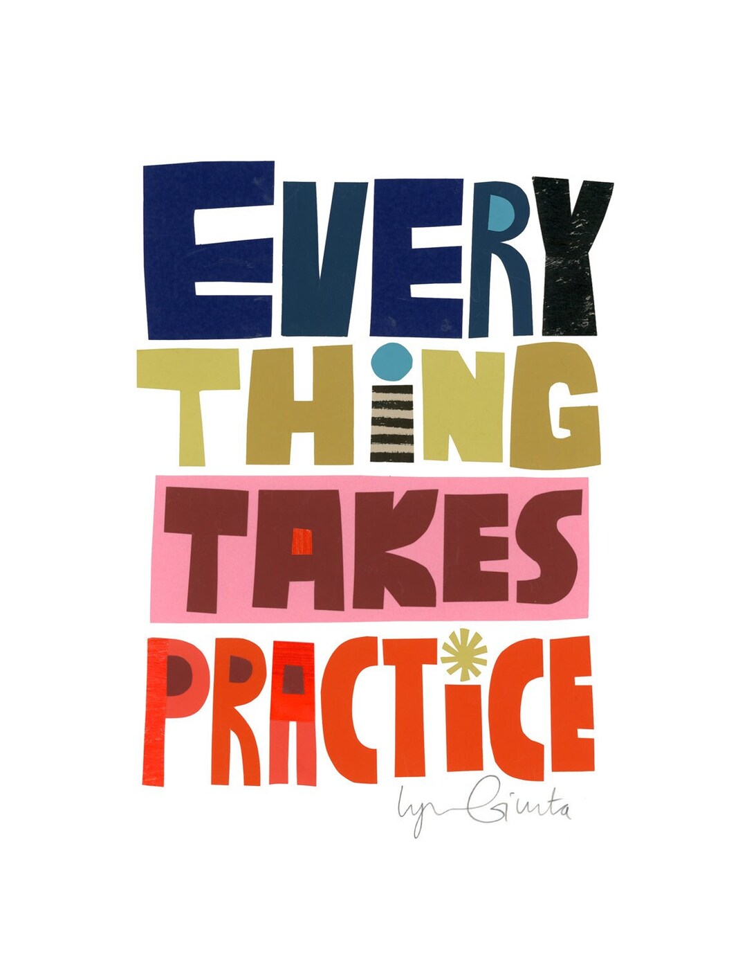 EVERYTHING TAKES PRACTICE - Etsy