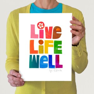LIVE LIFE WELL - Etsy