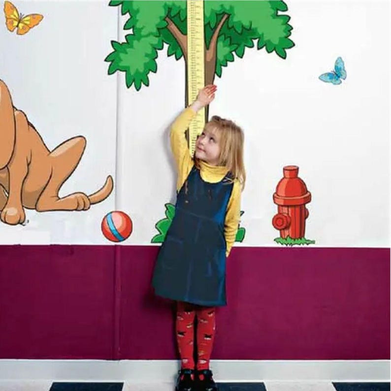 Pedia Pals Tree HEIGHT CHART, Height MEASUREMENT, Height Growth Chart ...