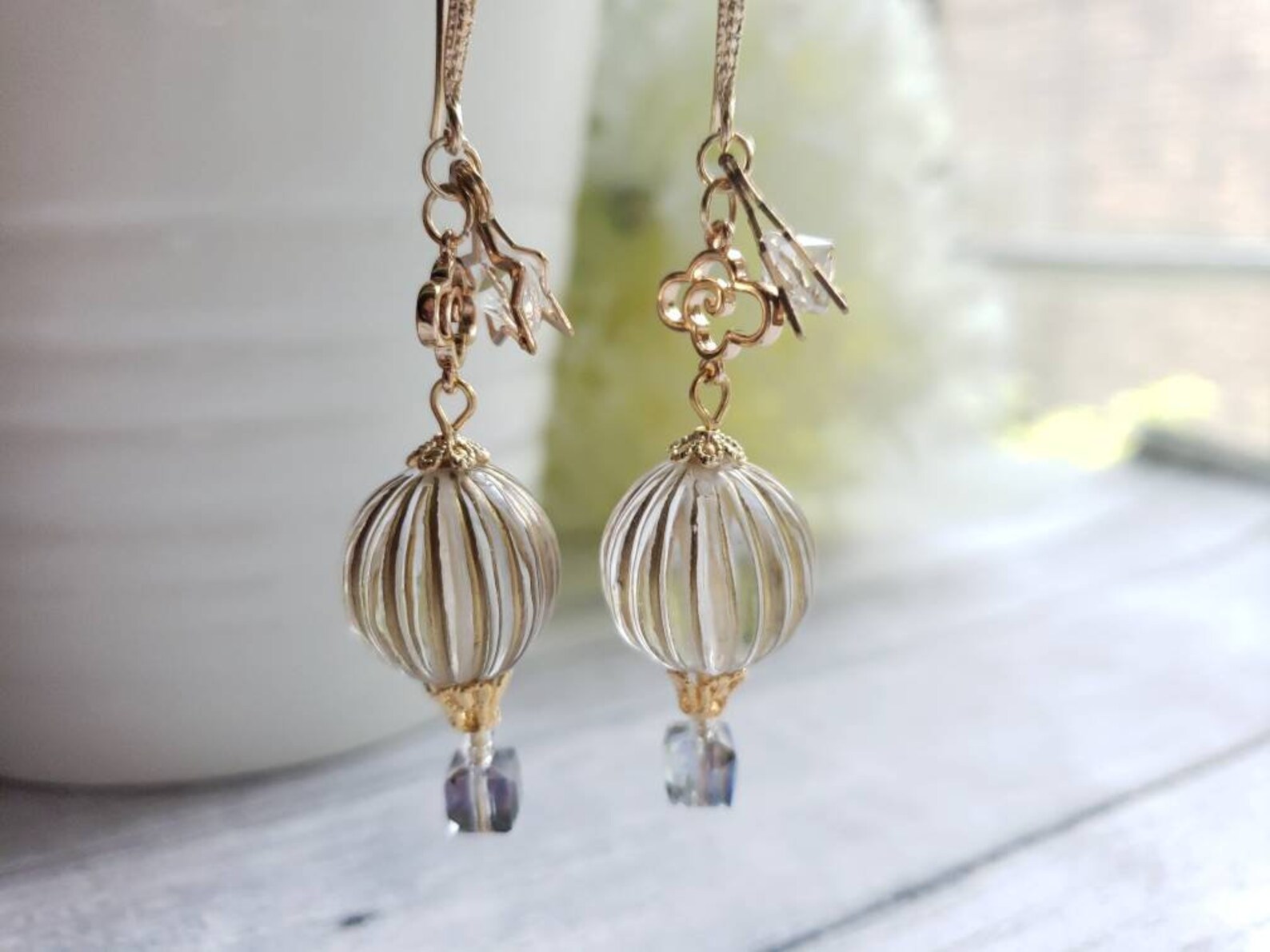 Hot Air Balloon Earrings Flying Balloon Earrings Lovely Drop - Etsy