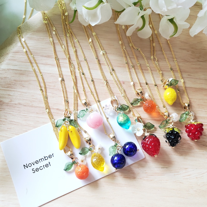 Fruit Necklace - Etsy