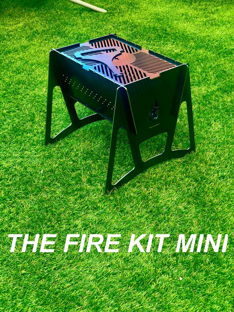 The Fire Kit Mini. A Mini Flat Pack Bbq/fire Pit Charcoal & | Etsy