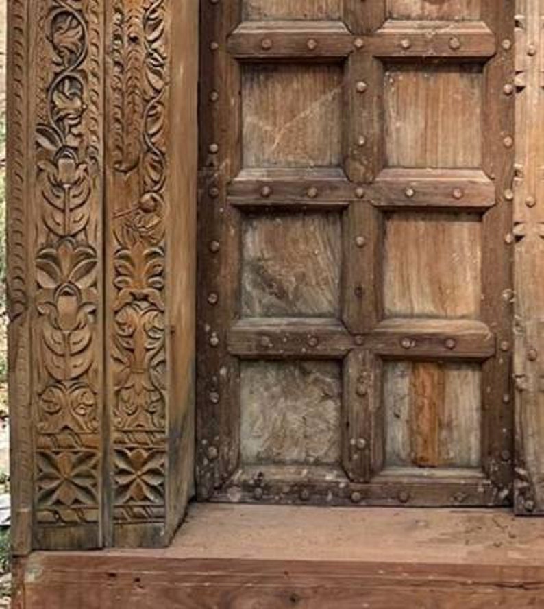 Indian Doors, Carved Wooden Doors, Antique Style Reproduced Doors ...
