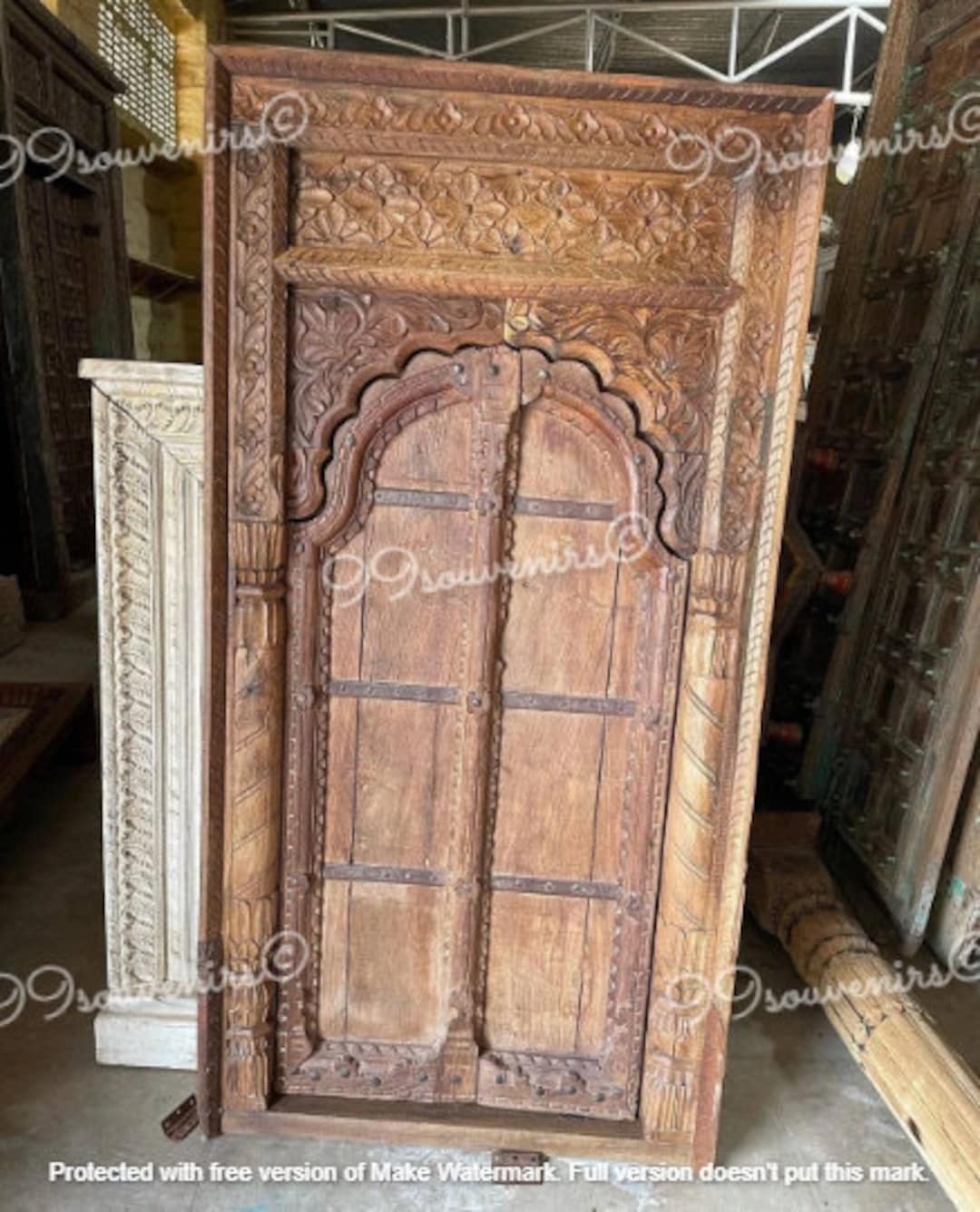 Antique Style Indian Doors, Bohemian Vintage Inspired Jharokha Doors ...