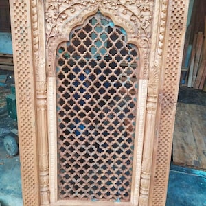 Indian Wood Panel, Wall Art, Antique Inspired Filigree Wall Panel ...