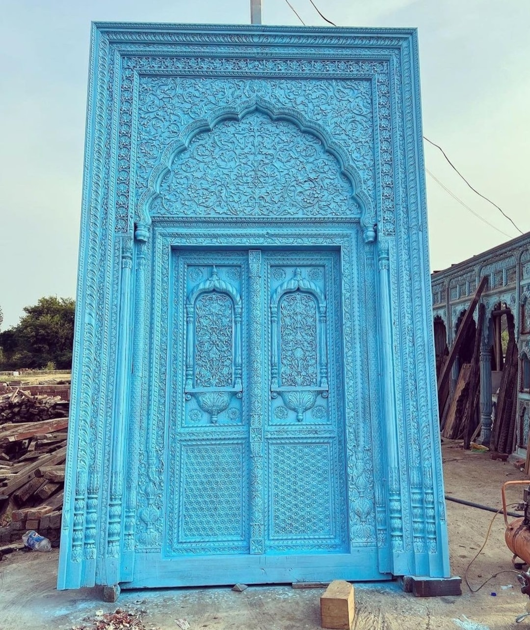 Indian Doors, Vintage Style Entrance Doors, Carved Wooden Doors ...