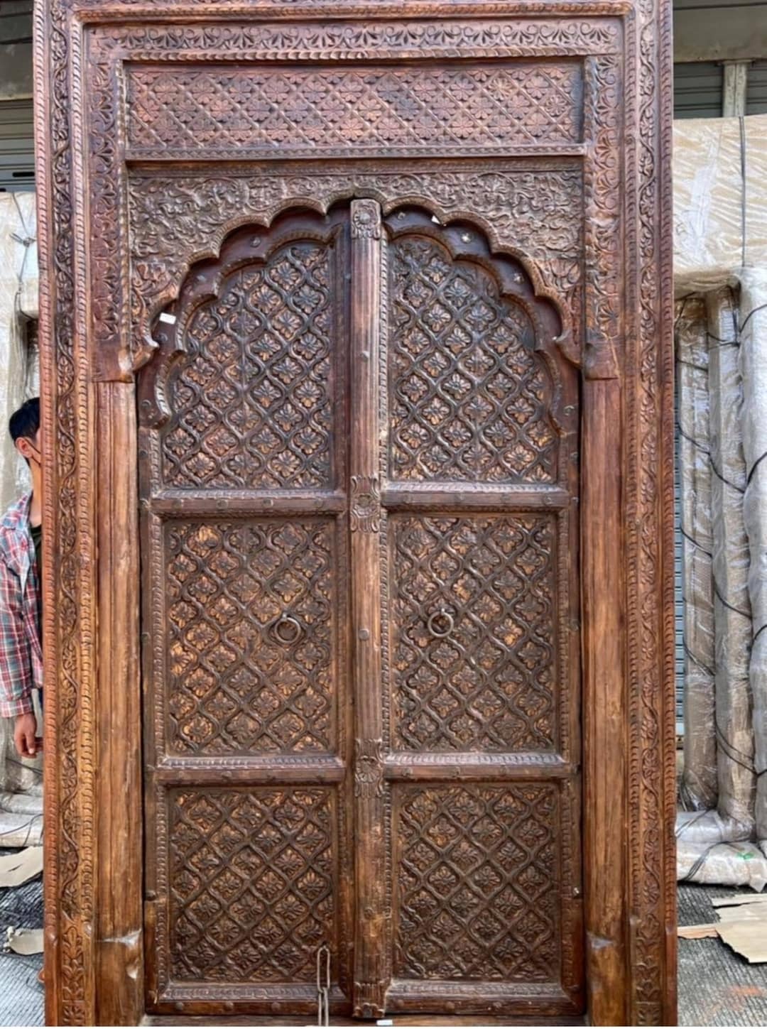 Indian Doors, Vintage Style Entrance Doors, Carved Wooden Doors ...