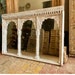 Indian Jharokha Mirror, Arch Carved Wooden Mirror, Rustic White Mirror ...
