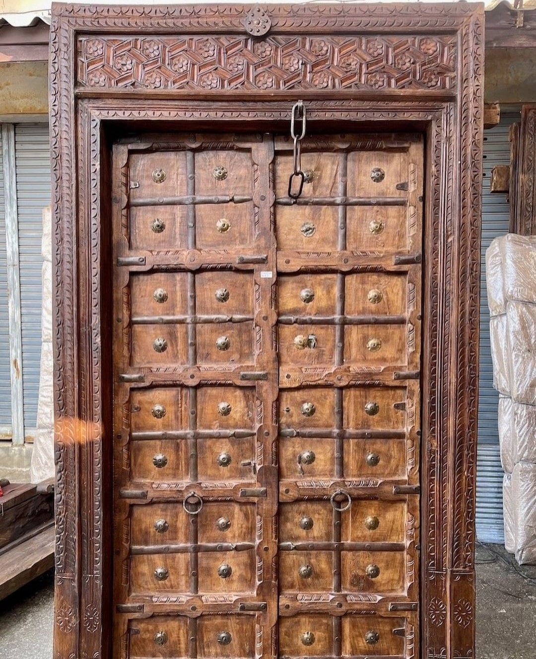 Indian Doors, Vintage Style Entrance Doors, Carved Wooden Doors ...