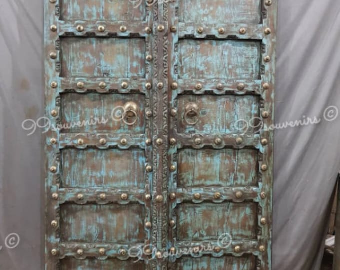 The Alwar Bohemian Doors, Carved Antique Style Indian Doors, Decorative ...