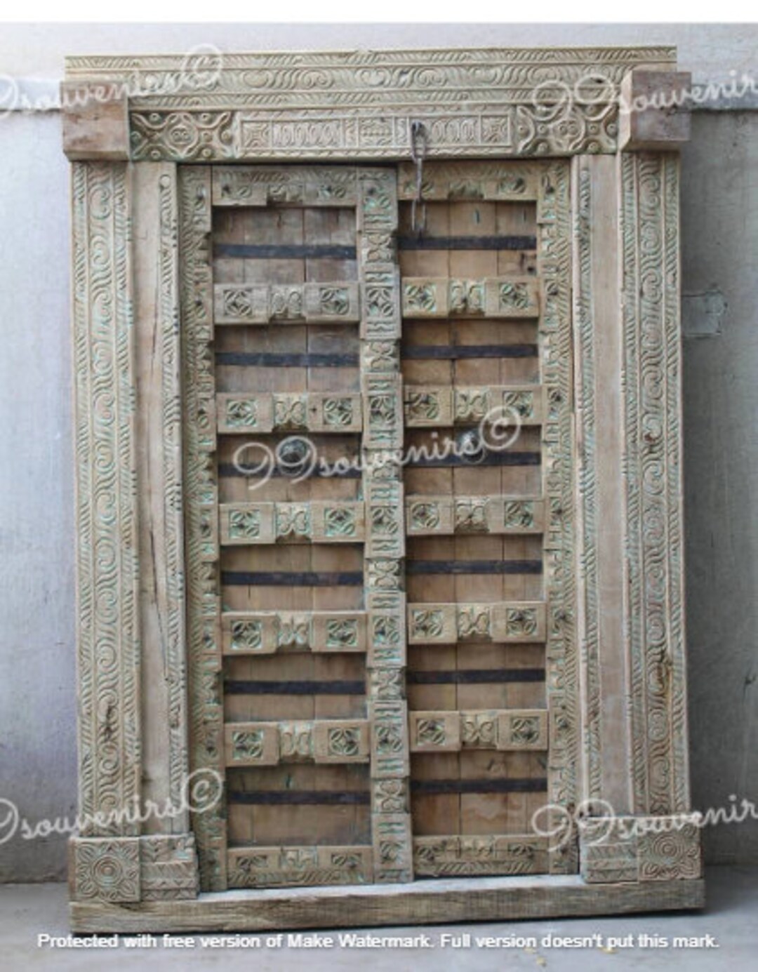 The Umrao Vintage Style Indian Doors, Intricately Carved Wooden Doors ...
